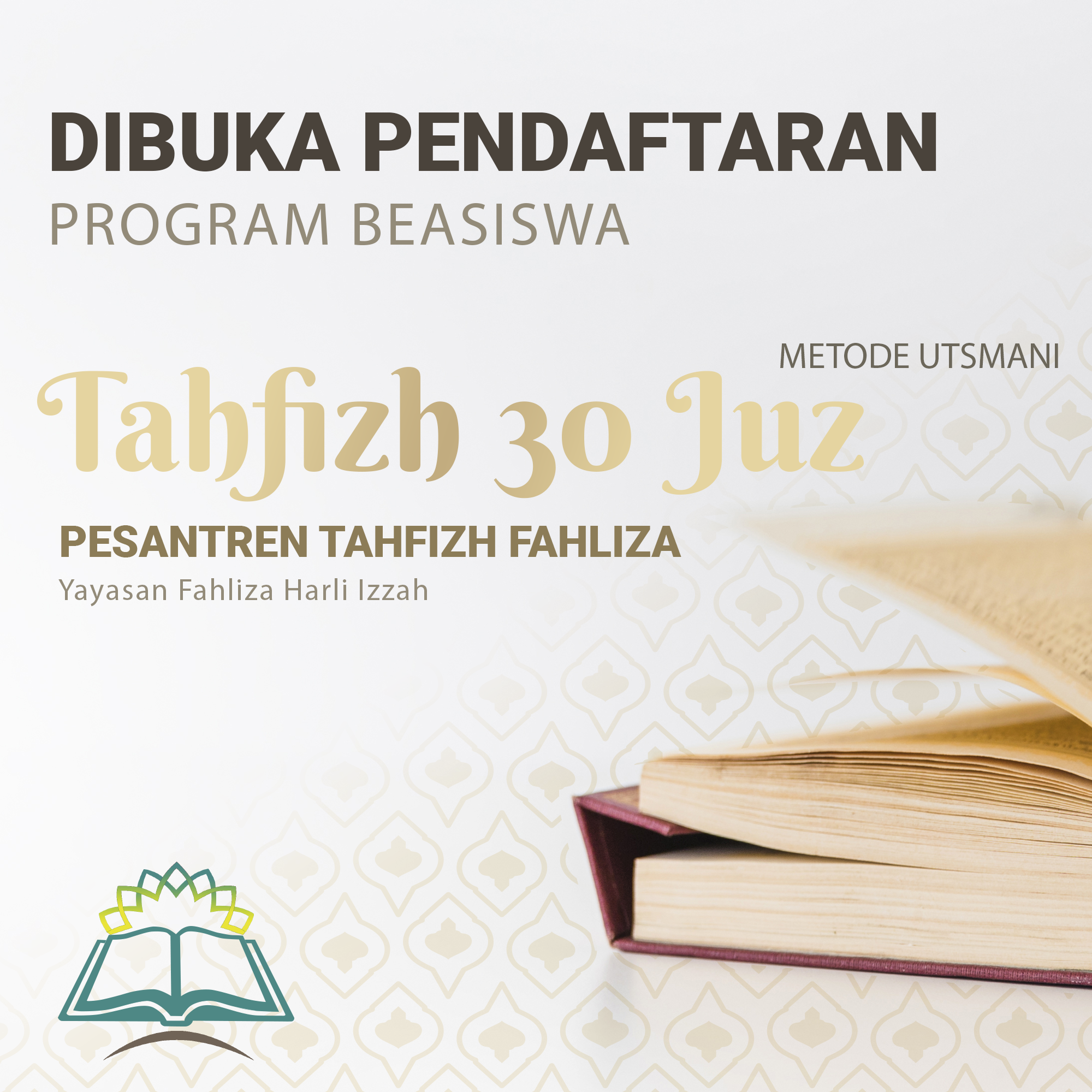 Program Beasiswa Prestasi - Pesantren Tahfizh Fahliza